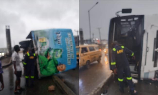 Many Passengers Sustain Injuries As Bus Rapid Transit BRT Overturns In ...