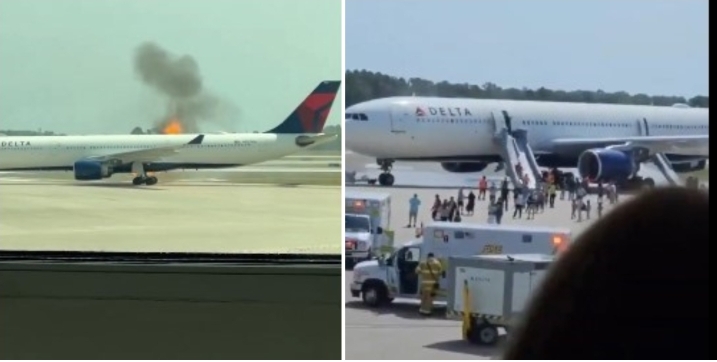 Delta Plane With Over 200 Passengers Evacuated In US After Engine ...