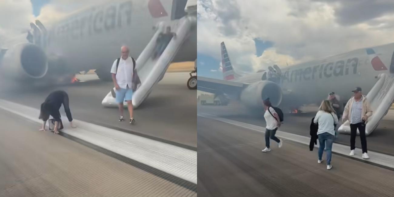 American Airlines Plane With 179 On Board Catches Fire At Denver ...