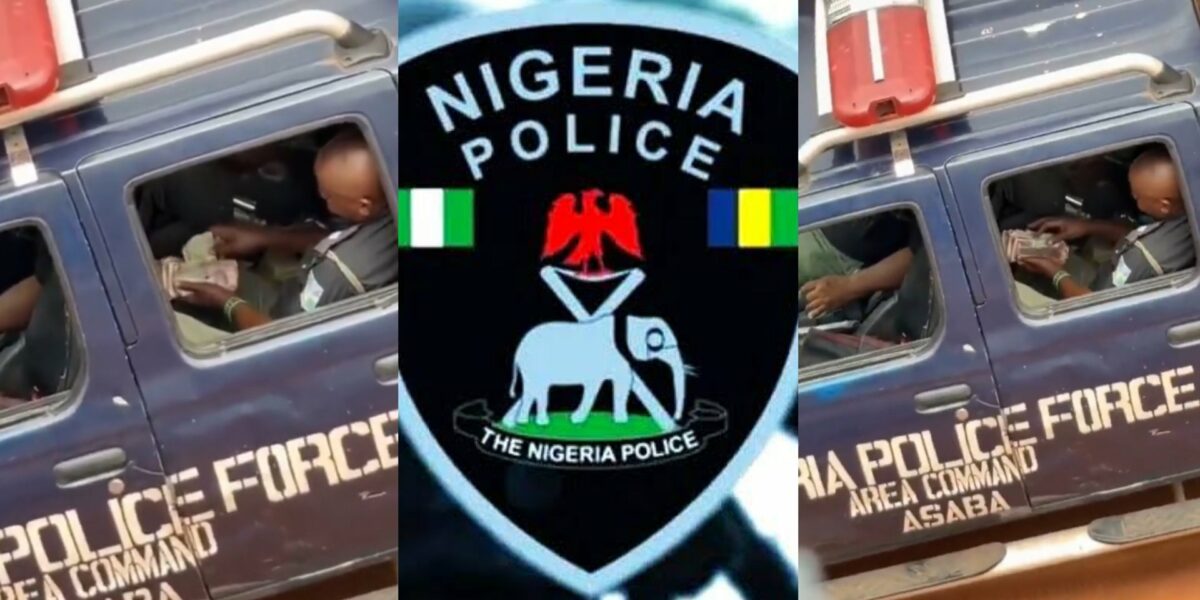 Nigerian Police Reacts To Officers Counting Bundle Of Cash After Patrol ...